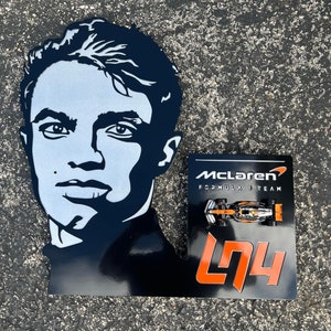 Lando Norris F1 Mclaren Tribute Sign Handmade in WI Metallschild Formel ...