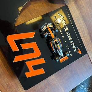 Lando Norris F1 Mclaren Tribute Sign Handmade in WI Metallschild Formel ...