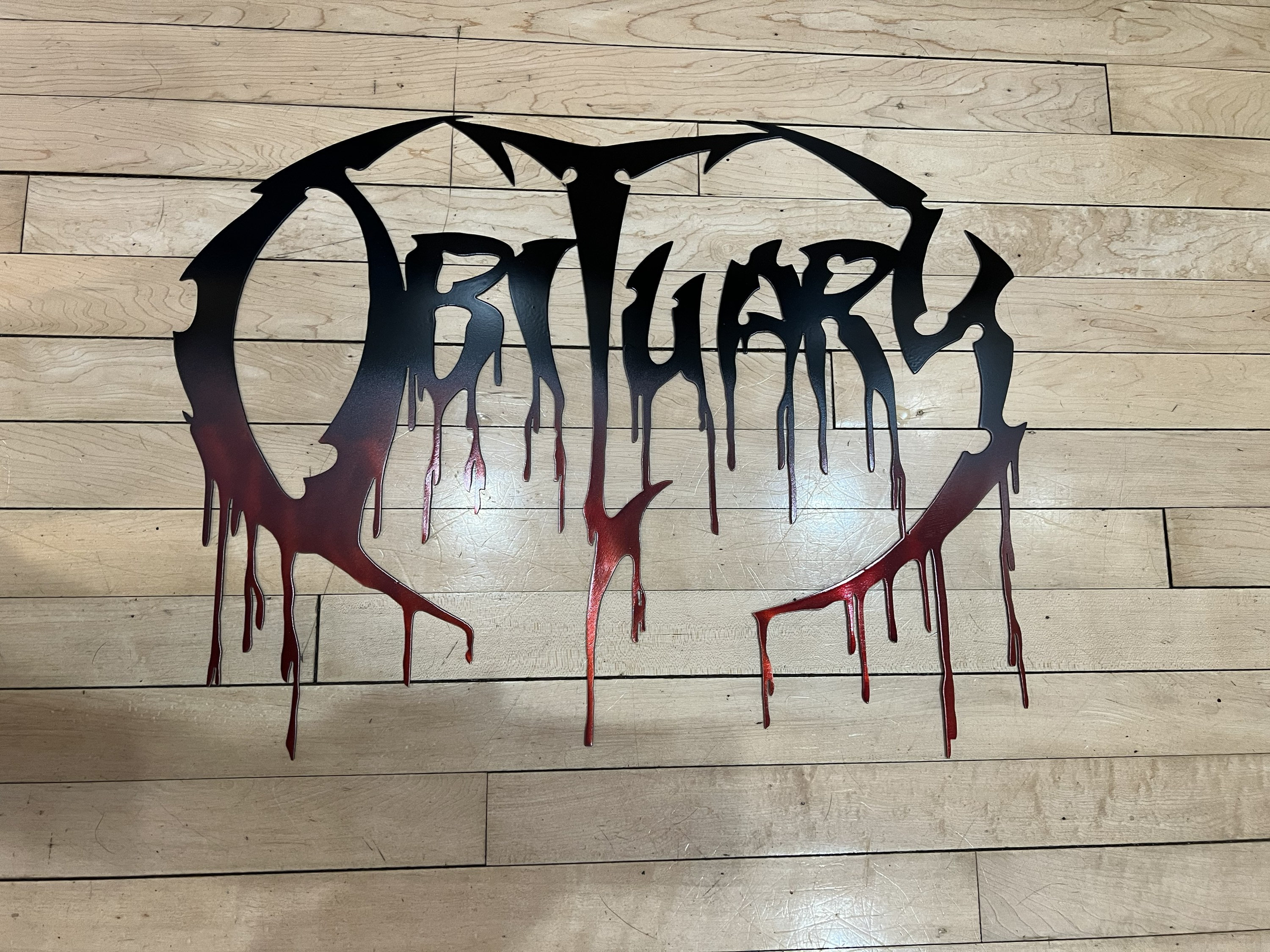 Handmade Obituary Metal Art Sign: Heavy Metal Tribute - Etsy