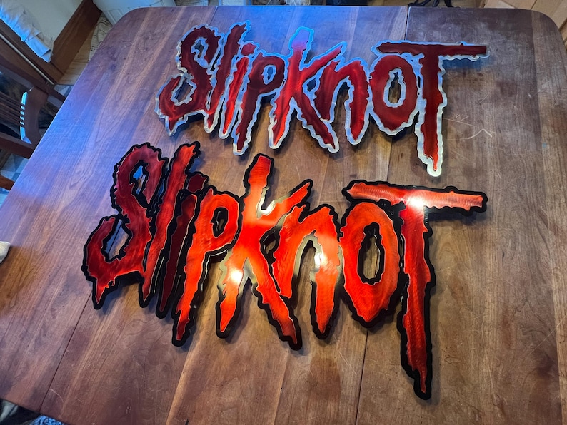 Slipknot Metal Art Sign: Handmade Heavy Metal Tribute - Etsy