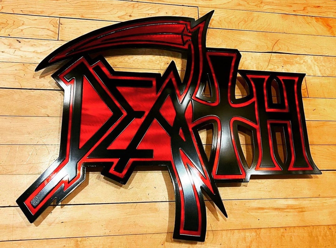 DEATH Tribute Sign! Death the Band, Metal Art Sign , Custom, Thrash ...