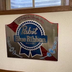 Pabst Blue Ribbon, PBR, Beer Signs Multi-layer Handmade in WI USA ...