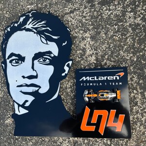 Lando Norris F1 Mclaren Tribute Sign Handmade in WI Metallschild Formel ...