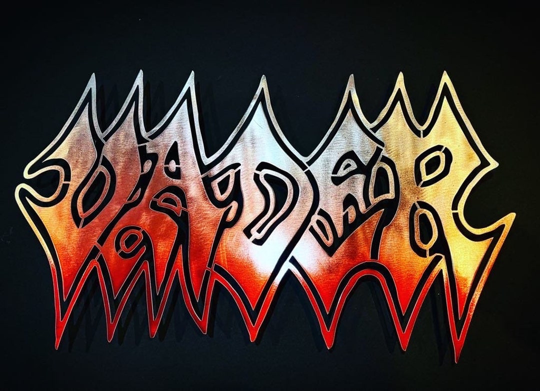 Vader Tribute Sign, Metal Art Sign , Custom, Melodic Metal, Heavy Metal ...
