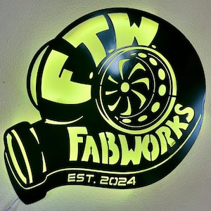 CUSTOM 3'x3', 36''x36''' LED Lit Back Metal Sign, Signage, Podcasting ...