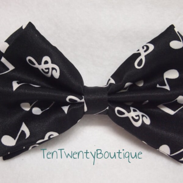 Music Notes Bow Tie - Etsy