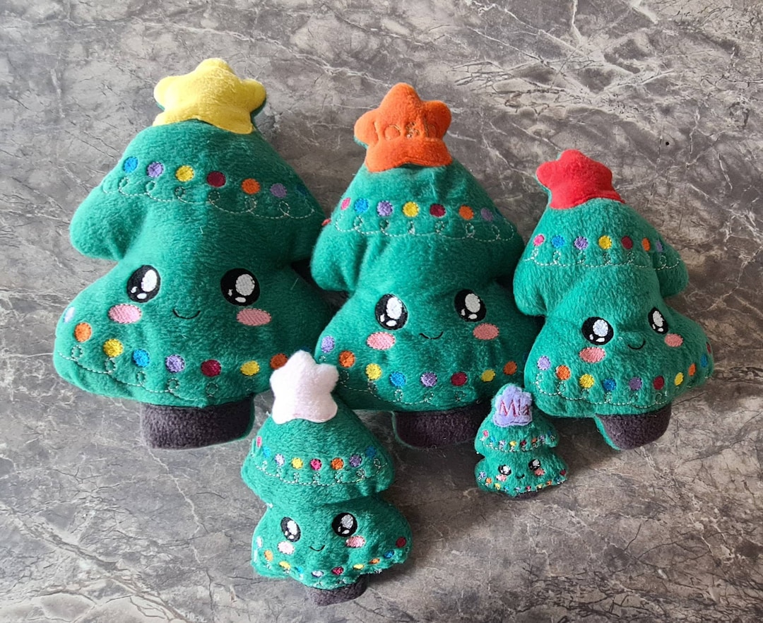 Cute Soft Plush Christmas Tree Stuffie. Can Be Personalised - Etsy