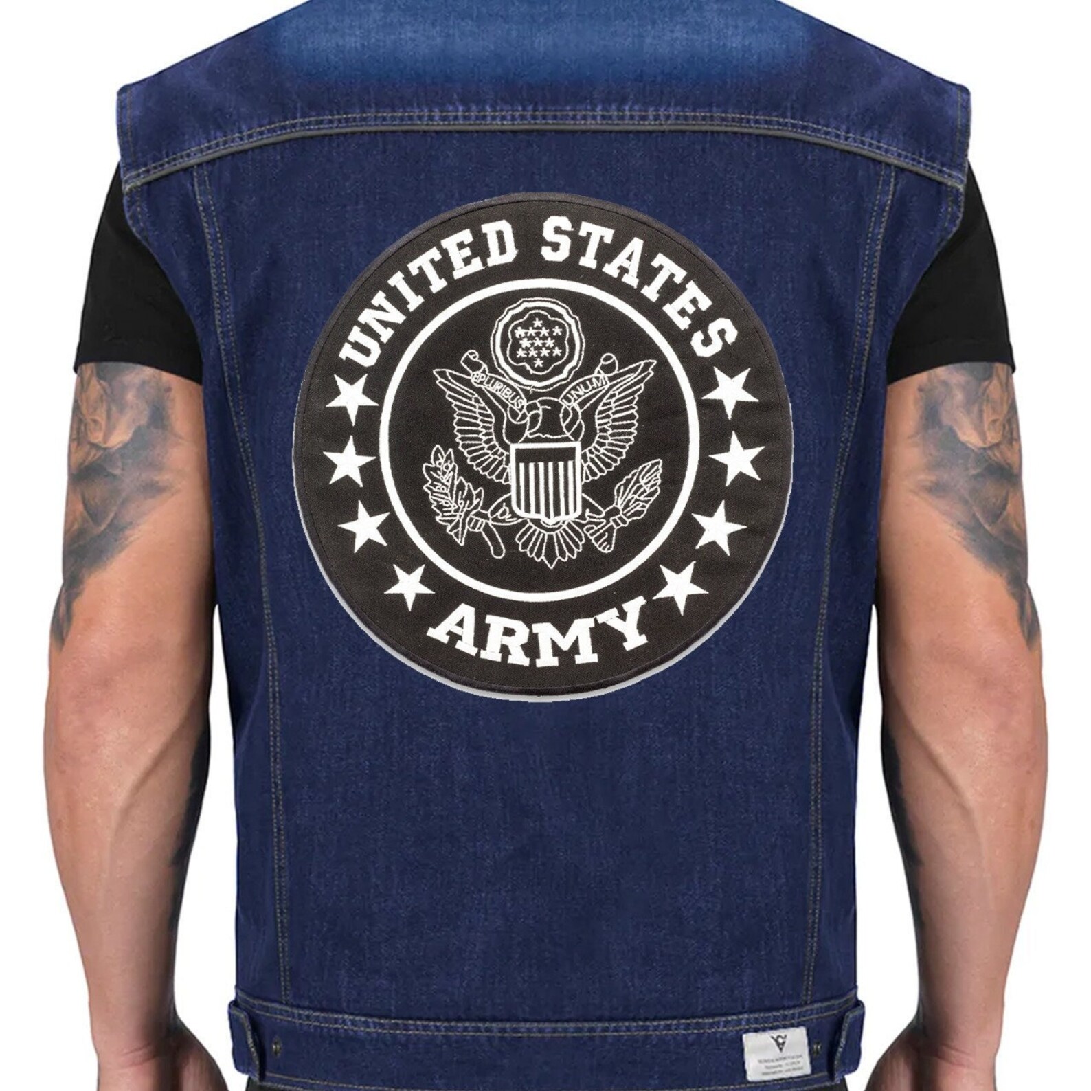 Large US Army Back Patch: Iron-on Vest/jacket Applique (10 Inch) - Etsy