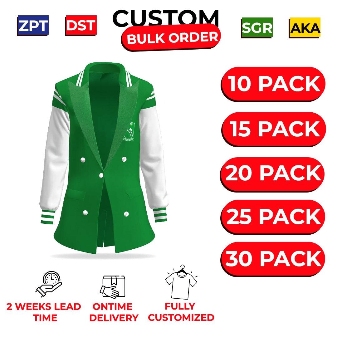 Custom Sorority Varsity Blazer - Zeta Phi Beta, Delta Sigma Theta, AKA ...
