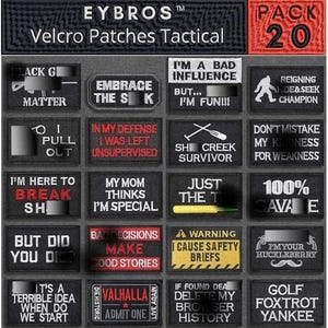 Tactical Morale Patch, 20 Bundle-set, Military Patches Funny for ...