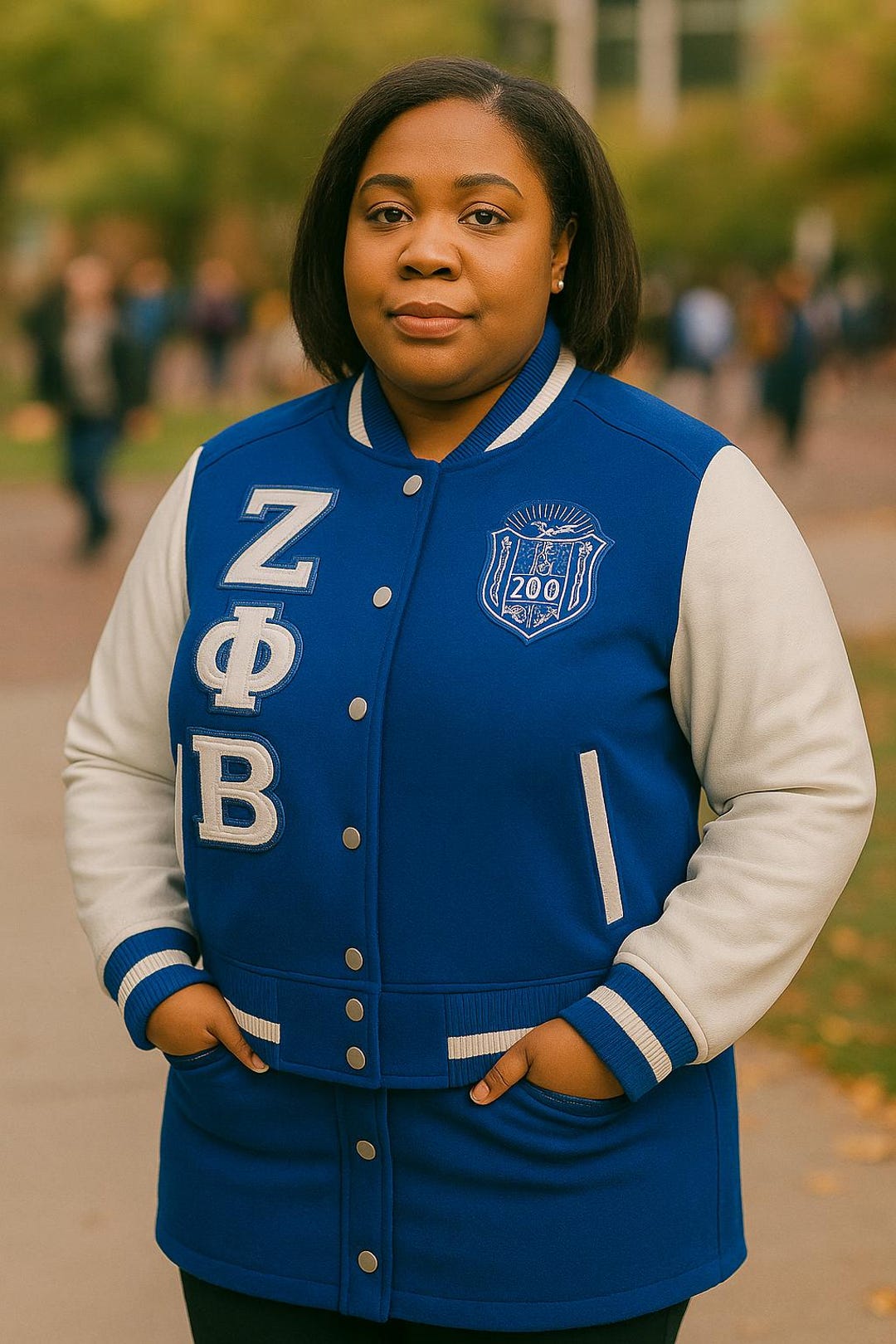 Custom Zeta Phi Beta Varsity Jacket: Wool & Leather Letterman - Etsy