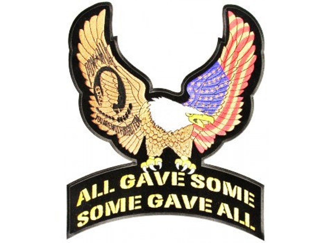 Eagle Patch: Large Embroidered POW Back Patch (12 Inch) - Etsy