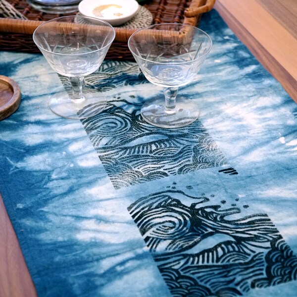 Tie Dye Table Runner - Etsy
