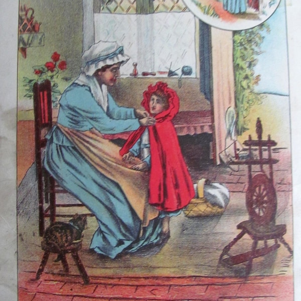 Little Red Riding Hood Antique Book - Etsy
