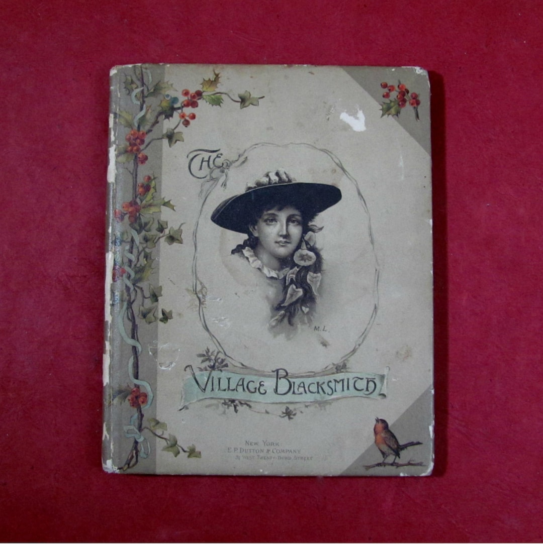 The Village Blacksmith by Henry Wadsworth Longfellow Black & White ...