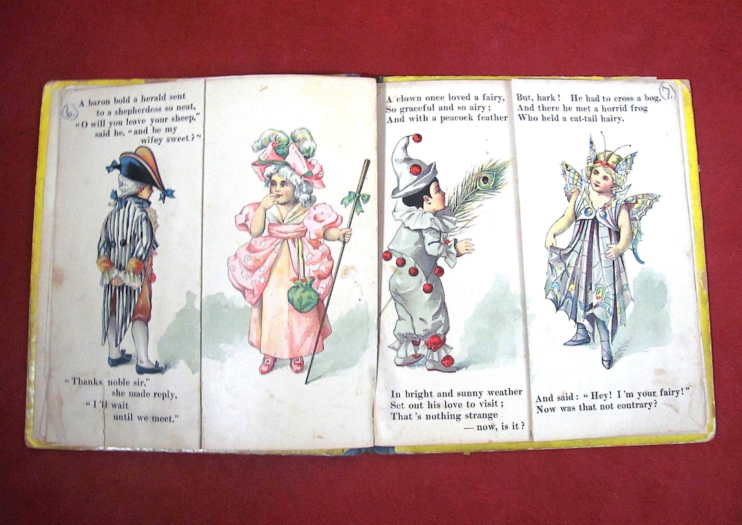 Antique Moveable Book Pleasant Surprises Published in 1894 by Lothrop ...