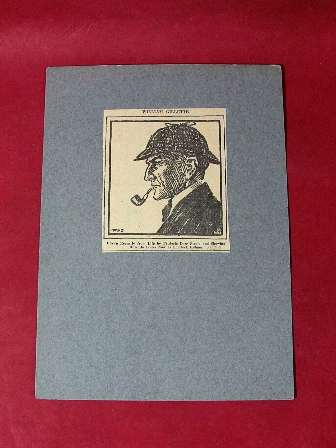 Sherlock Holmes William Gillette Stage Actor Early Silent Film Star ...
