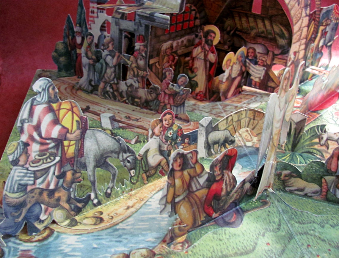 Nativity Pop-up Book Gloria in Excelsis Deo by Vojtech Kubasta - Etsy