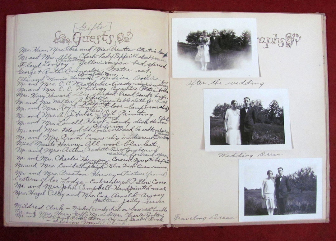 The Bride's Book of Ruth Helen Sands Dover-foxcroft Maine Filled With ...