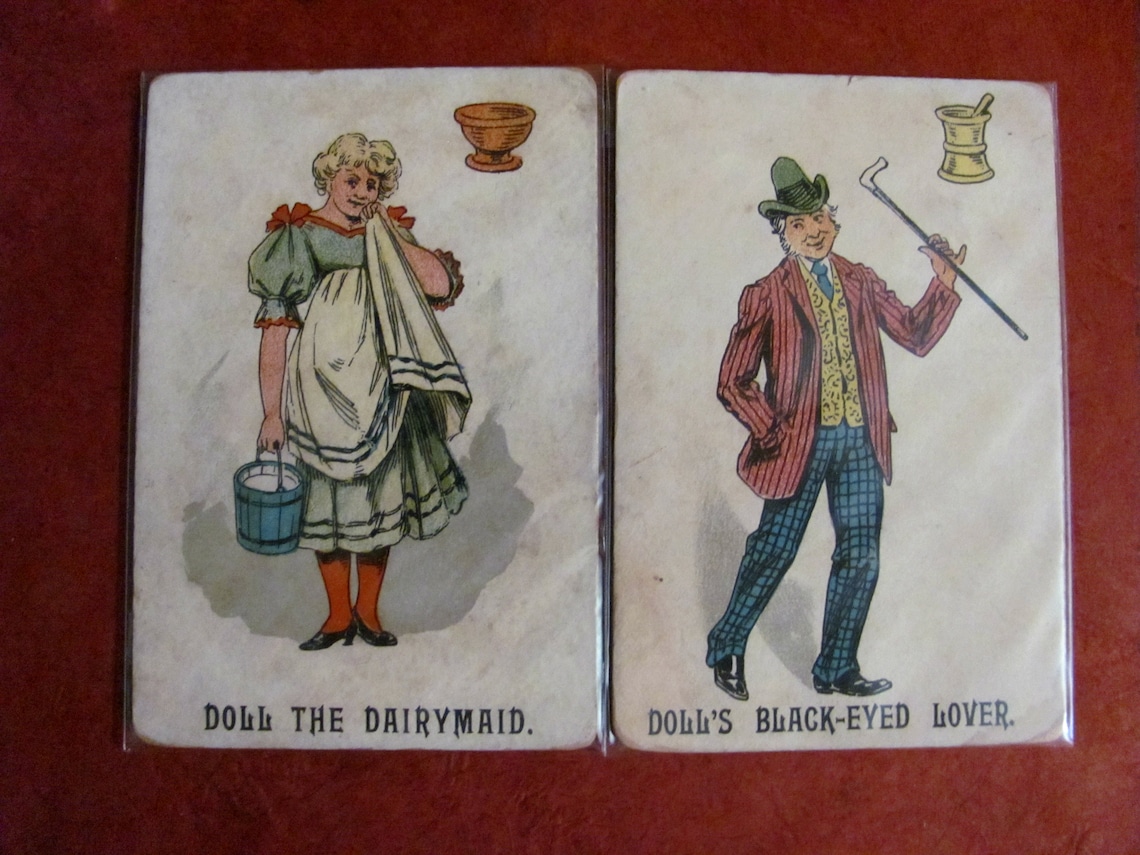 Antique the Dr. Busby Game Cards Collection of 14 Cards | Etsy