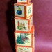 Stacking & Nesting Blocks 5 Charming Lithograph Covered Wood Blocks WF ...