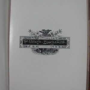 The Village Blacksmith by Henry Wadsworth Longfellow Black & White ...