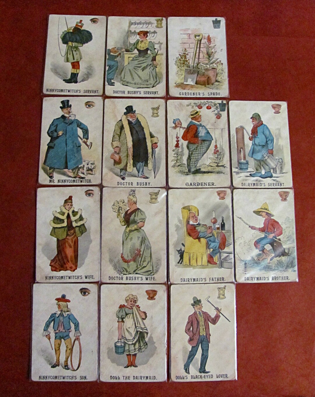 Antique the Dr. Busby Game Cards Collection of 14 Cards - Etsy