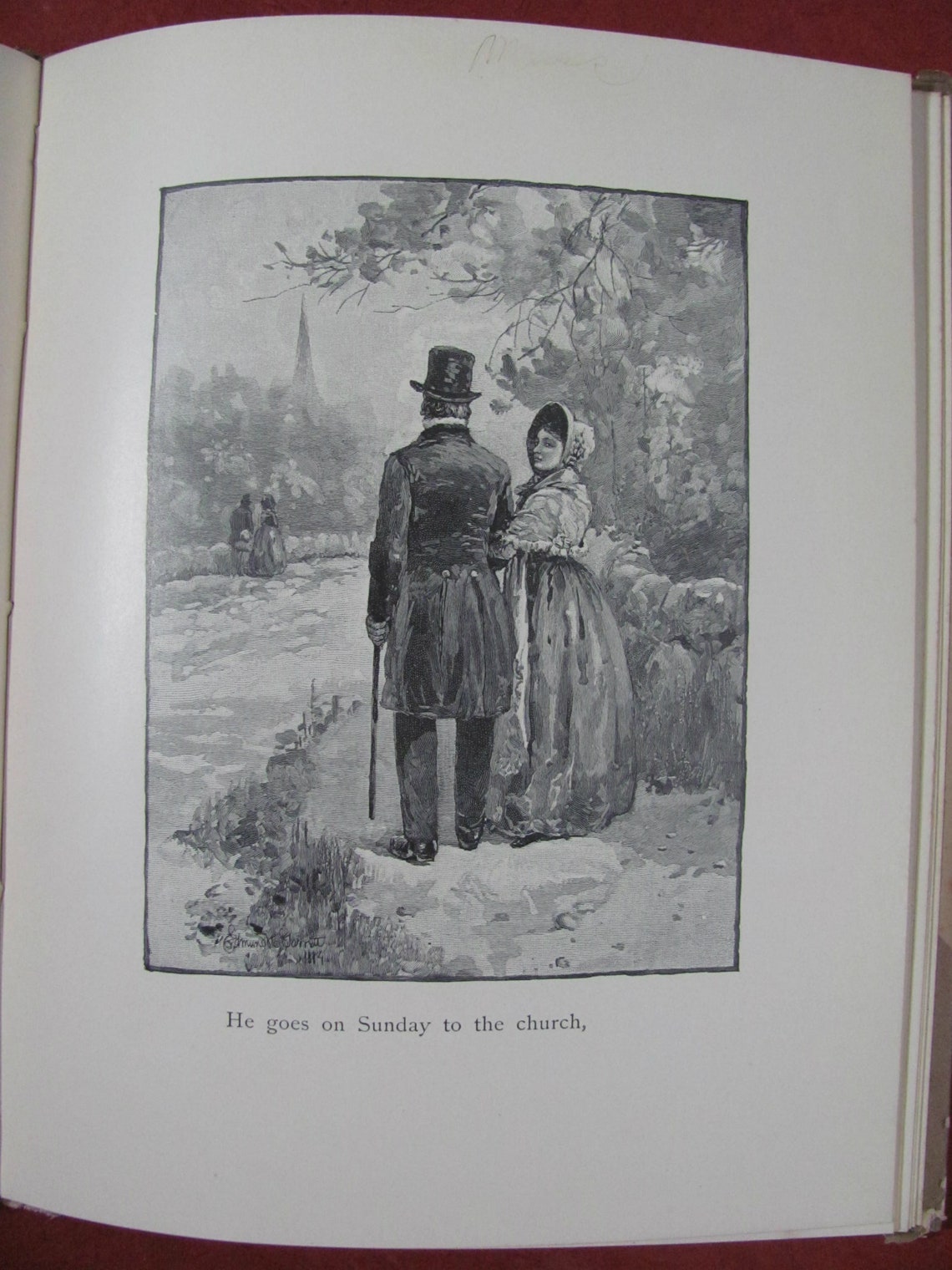 The Village Blacksmith by Henry Wadsworth Longfellow Black & | Etsy