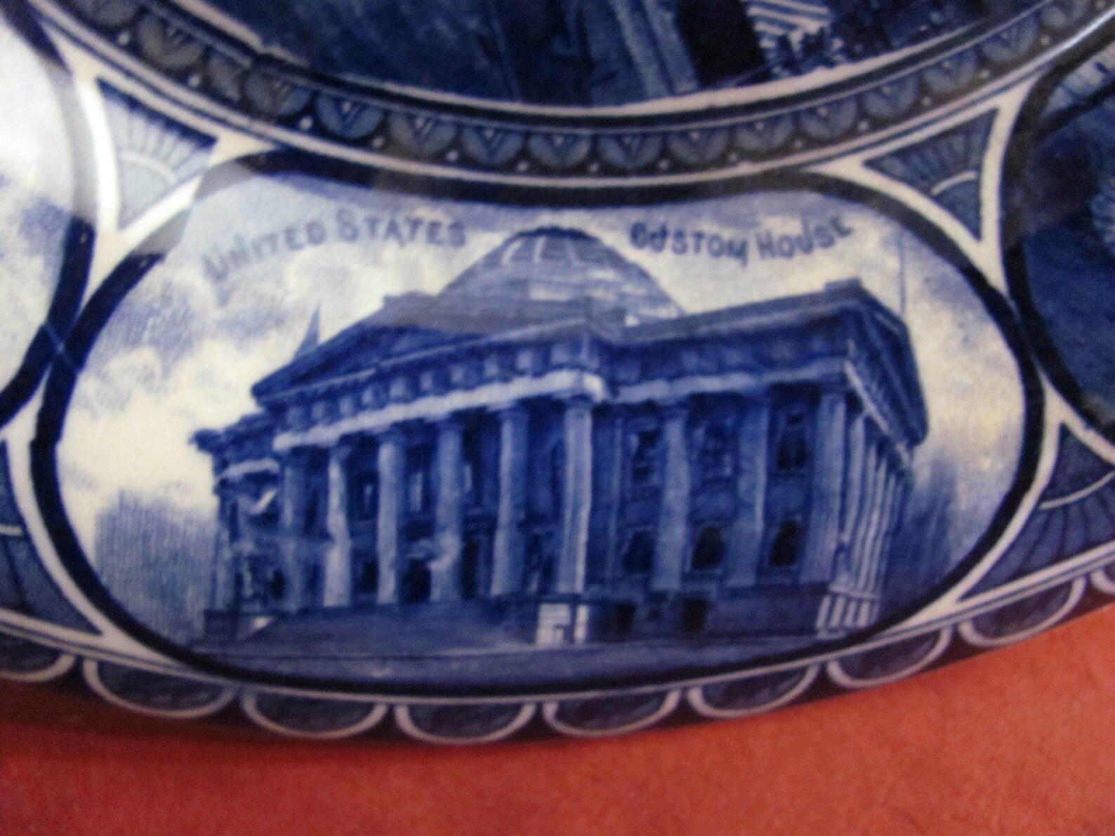 Antique Boston Massachusetts Flow Blue Plate Made in - Etsy
