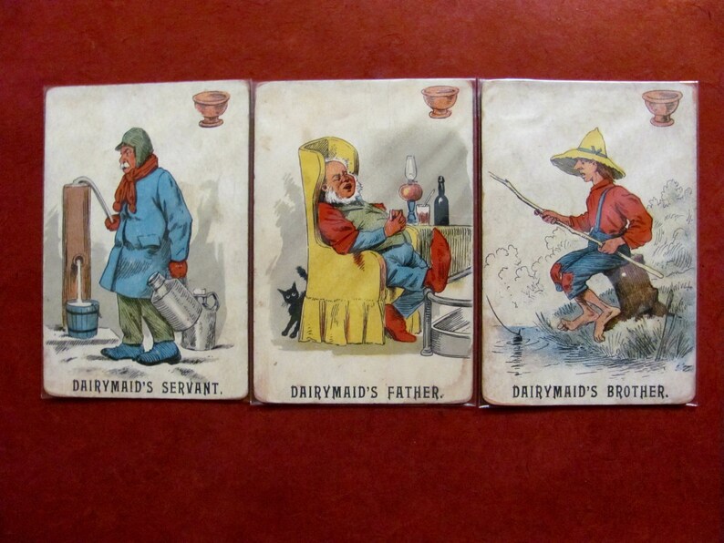 Antique the Dr. Busby Game Cards Collection of 14 Cards | Etsy