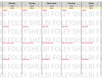 Digital Planner, Content Creator, Influencer, Socialite, Social, Canva,12 Month Dateless Digital ...