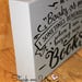 Wood Block With Vinyl Home Decor Bookshelf Decor Book - Etsy