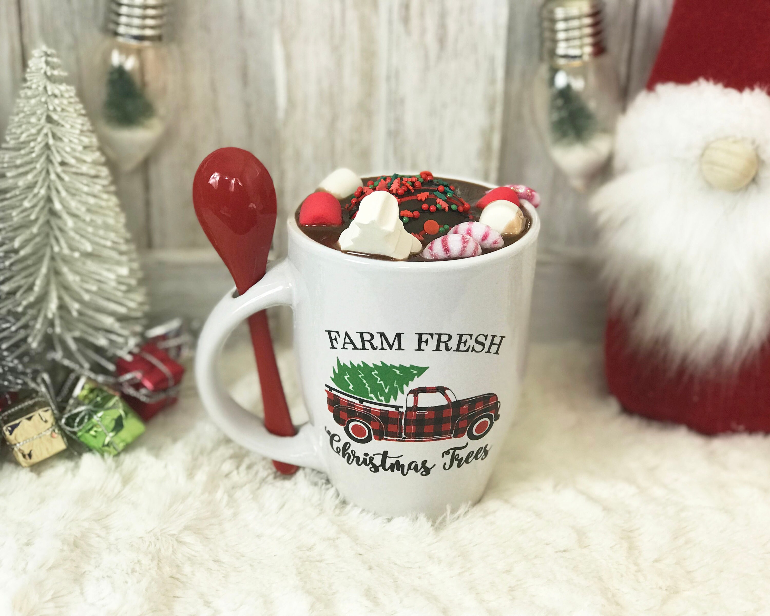Faux Hot Cocoa With Hot Cocoa Bomb / Fake Hot Chocolate / Hot - Etsy