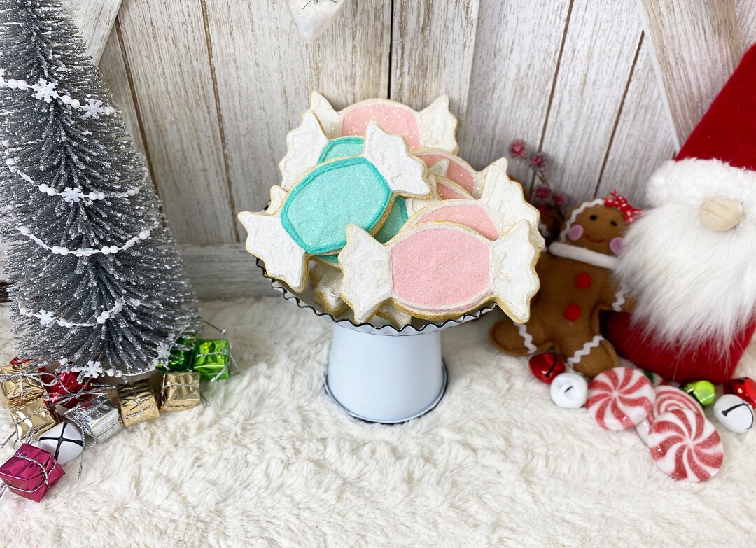 Fake Christmas Candy Cookies / Faux Christmas Food / Pink Christmas ...
