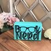 Book Nerd Mini Wood Block Sign I Mini Sign I Tiered Tray Decor - Etsy