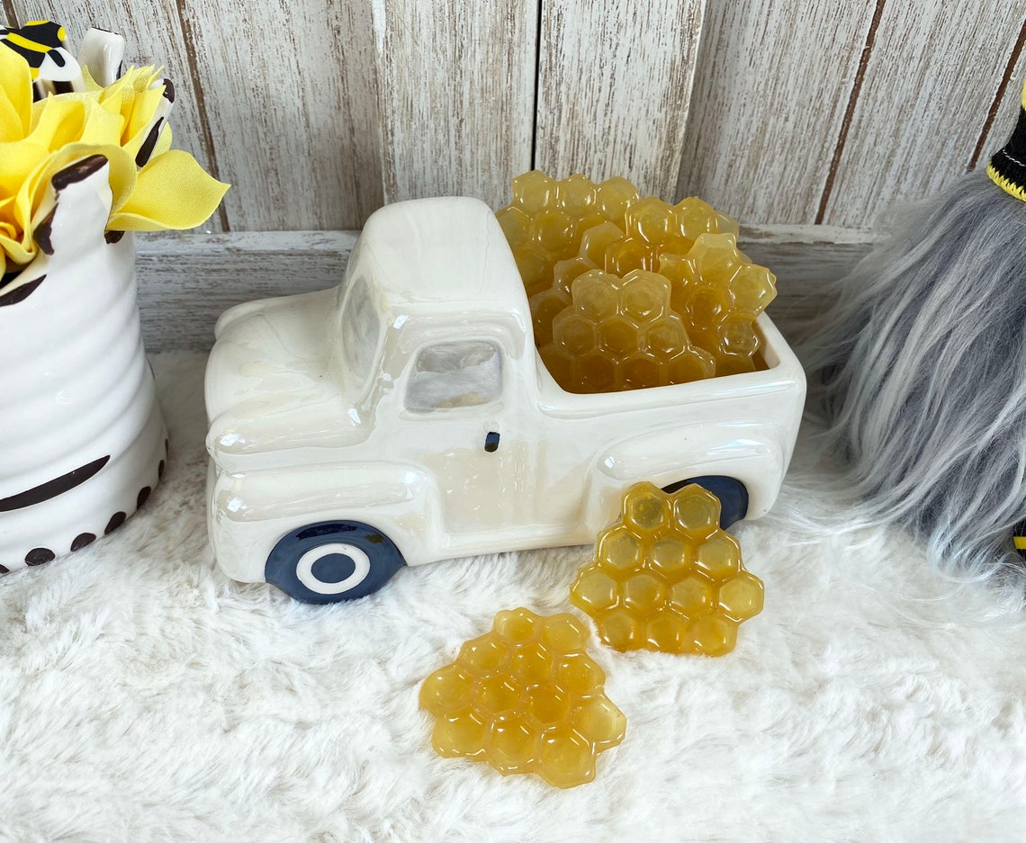 Fake Honey Pieces / Faux Honeycomb / Bee Decor / Tiered Tray - Etsy