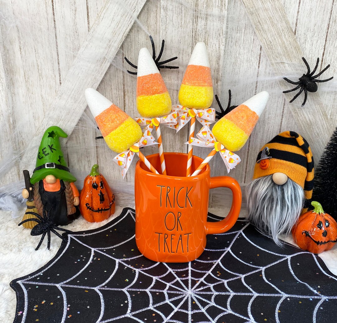 Fake Candy Corn Pops / Halloween Decor / Faux Food / Farmhouse Decor ...