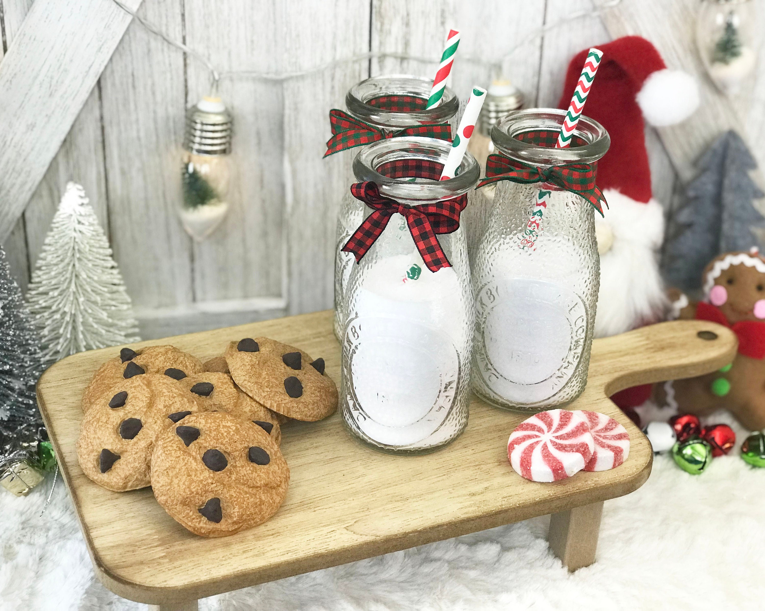 Fake Chocolate Chip Cookies / Fake Cookies for Santa / Faux - Etsy