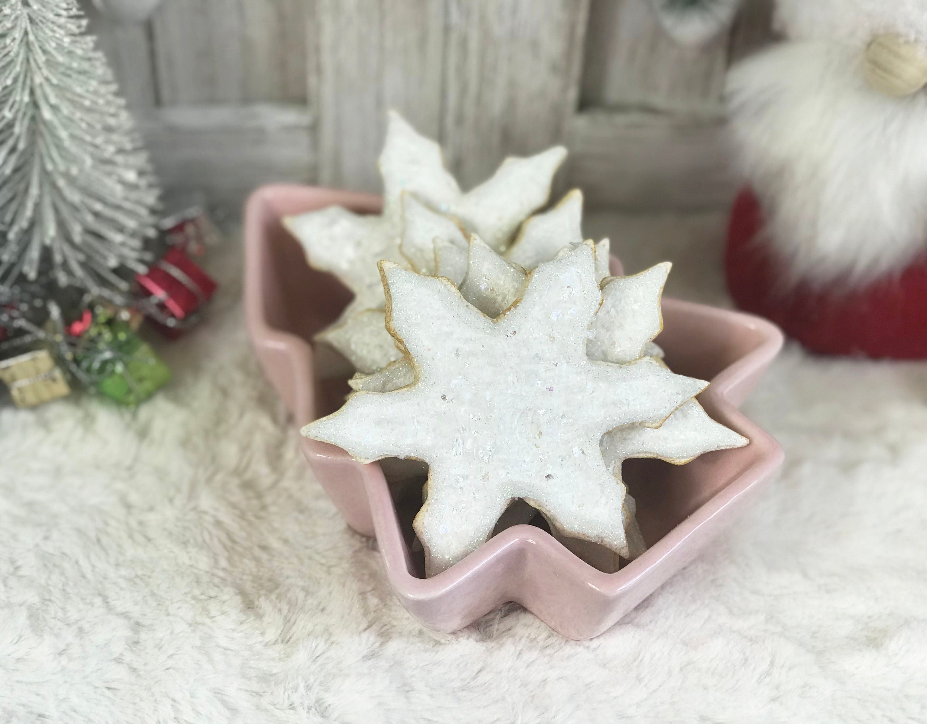 Fake Large Christmas Snowflake Cookies / Faux Christmas Food / - Etsy
