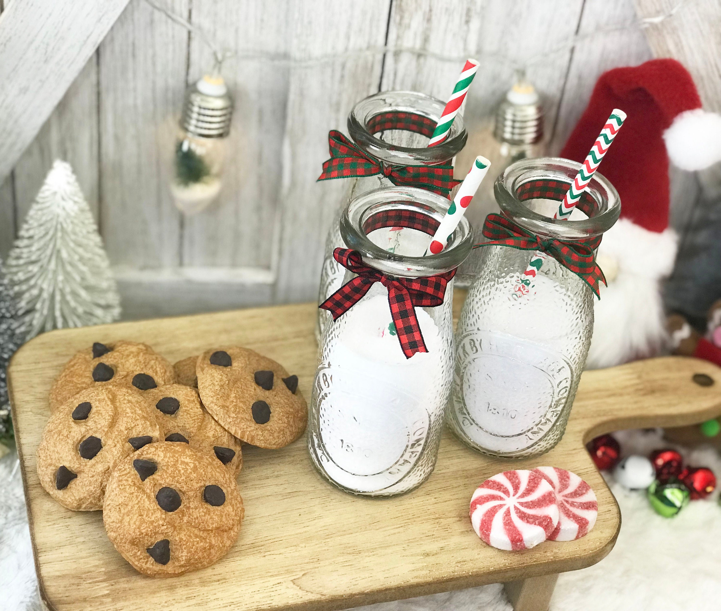 Fake Chocolate Chip Cookies / Fake Cookies for Santa / Faux - Etsy