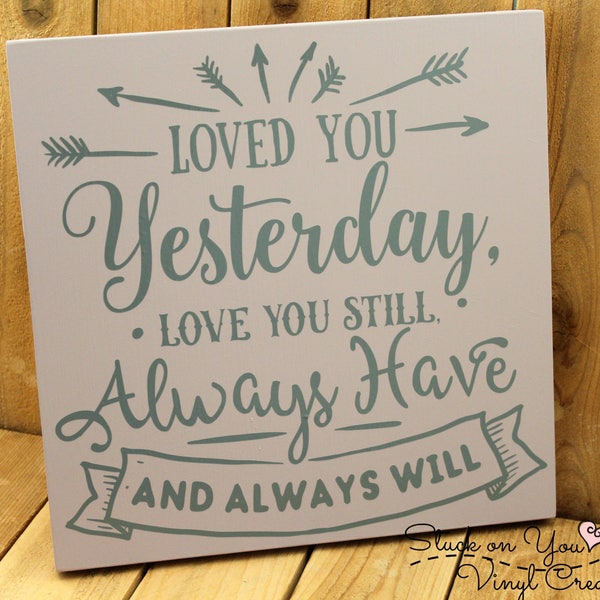 Loved You Yesterday - Etsy