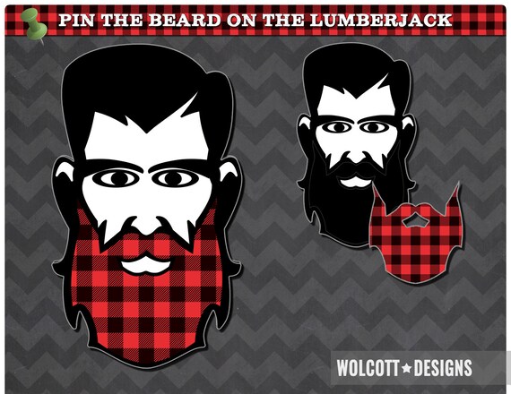 Pin The Beard On The Lumberjack, Lumberjack Party, Lumberjack Party ...
