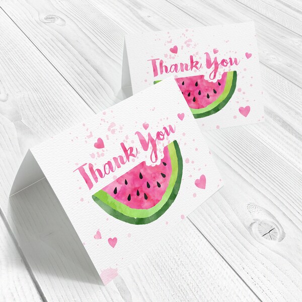 Watermelon Card - Etsy