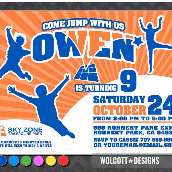 Sky Zone Birthday - Etsy