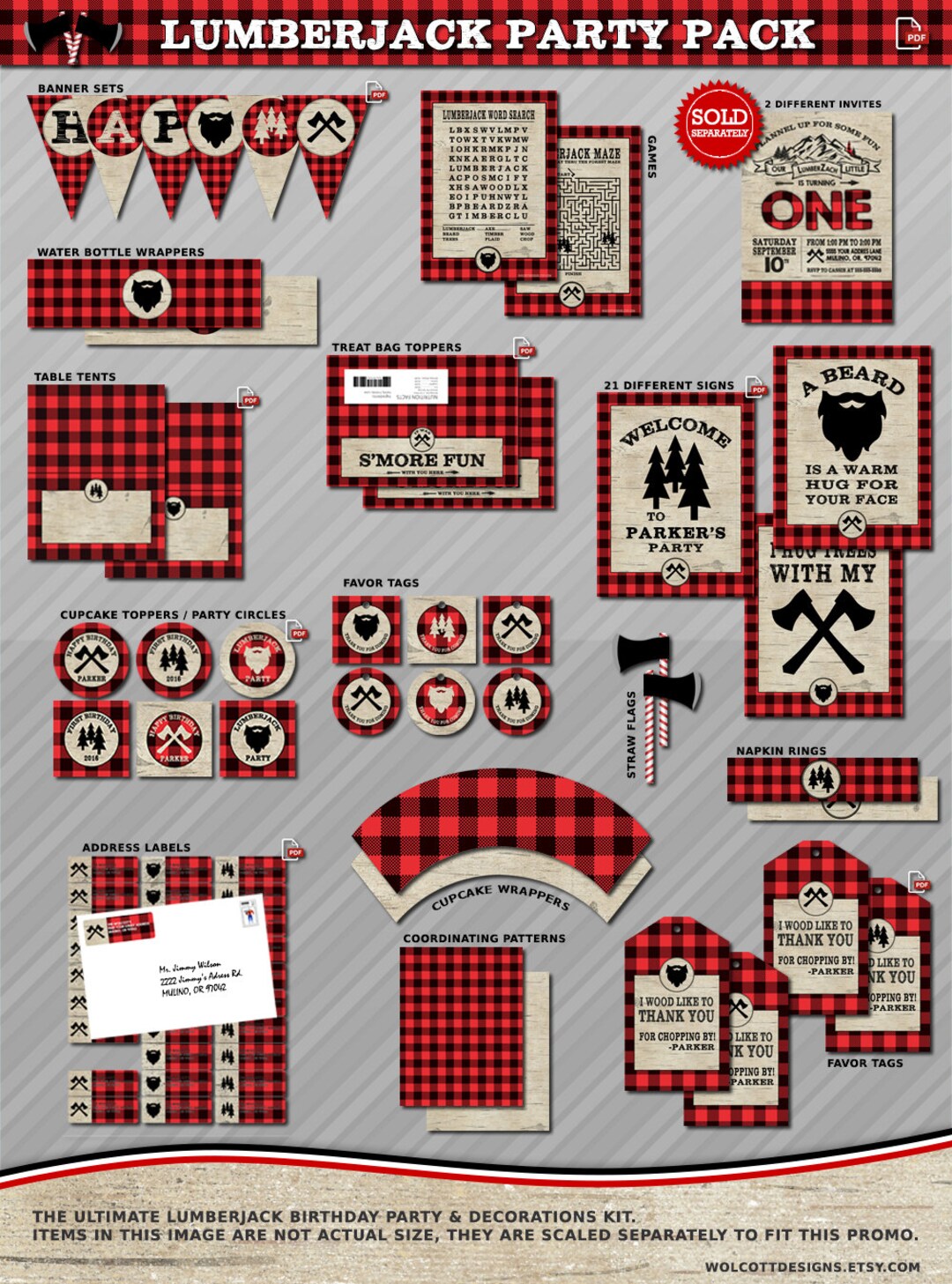 Lumberjack Party - Lumberjack Party Supplies - Lumberjack Party Decor ...