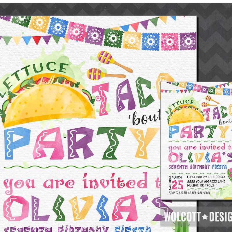 Taco Invitation - Etsy