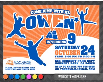 Sky Zone Birthday | Etsy