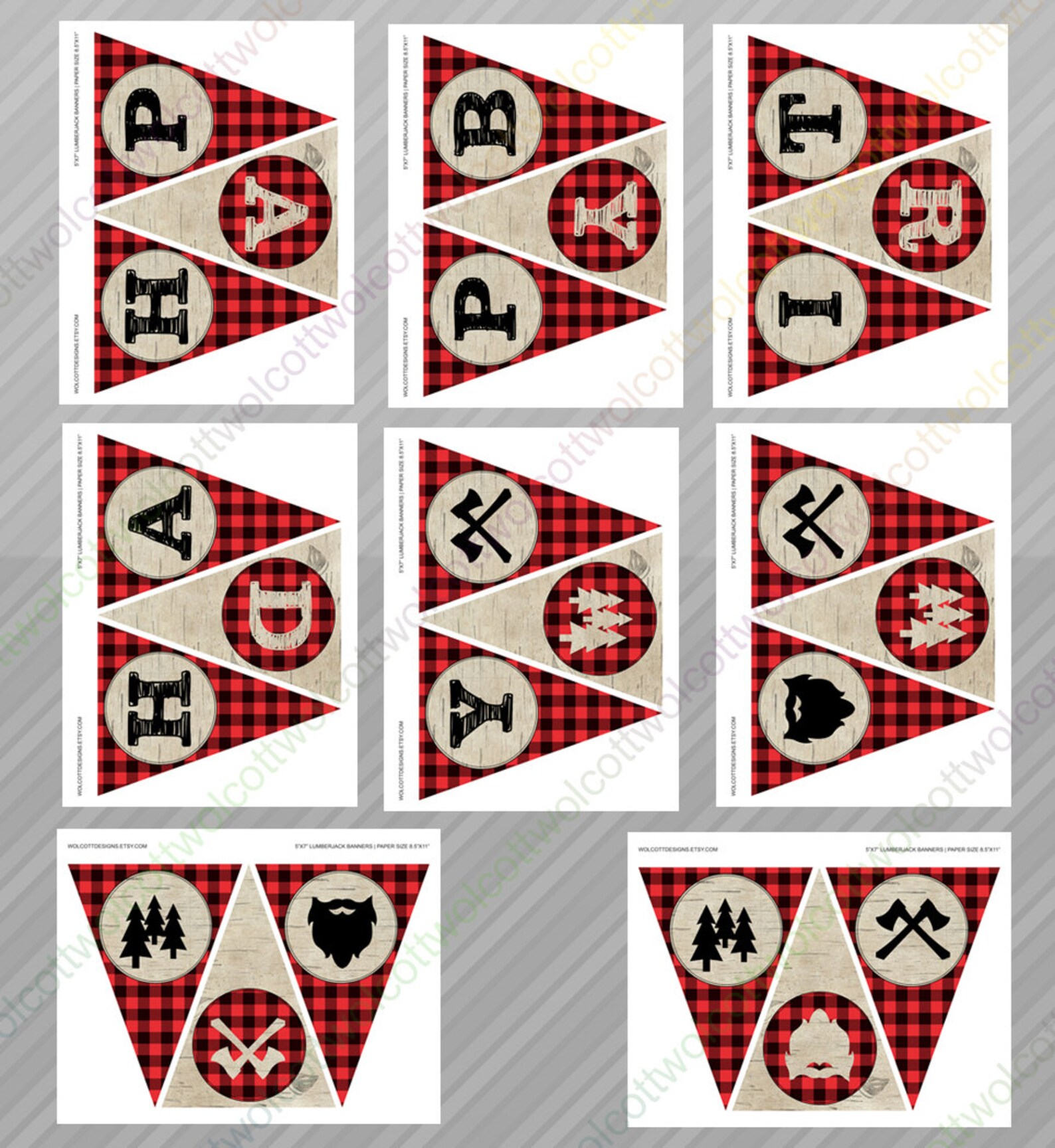 Lumberjack Party Lumberjack Party Supplies Lumberjack - Etsy