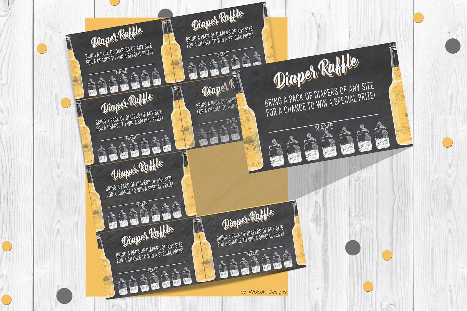 Diaper Raffle Inserts Baby is Brewing Baby Shower Diaper - Etsy