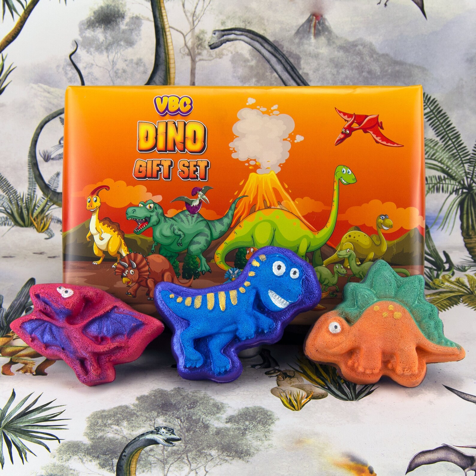Dinosaur Bath Bomb Gift Set Hamper Vbc.life T-rex - Etsy UK